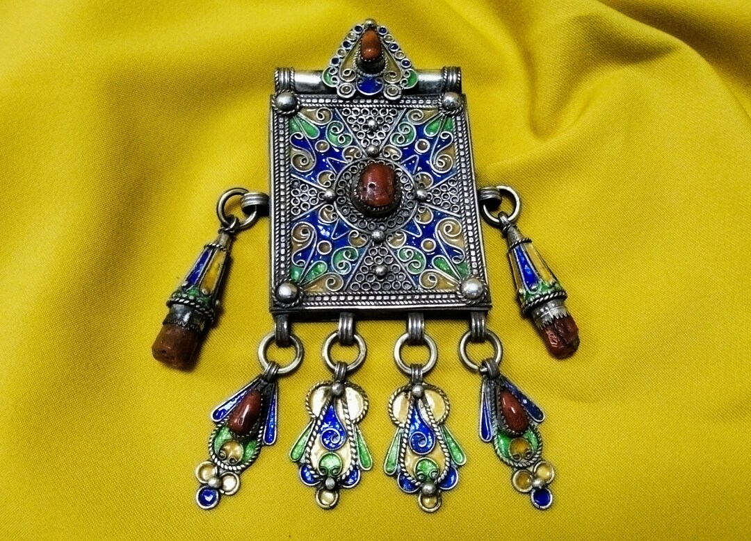 Kabyle - Large Old Algerian Talisman, Greater Kabyle Region / Kabyle ...