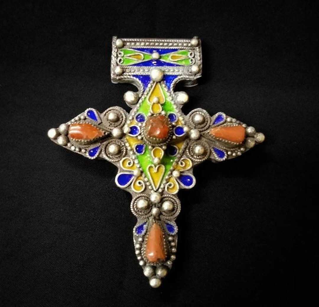 Old Silver Moroccan Southern Cross of High Quality Called Boghdad ...