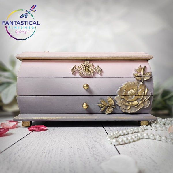 Pink Jewellery Box - Etsy