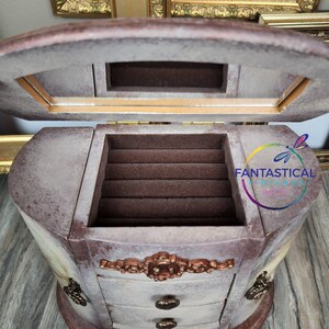 Davinci Jewelry Box Hand-painted Decoupage Bronze - Etsy