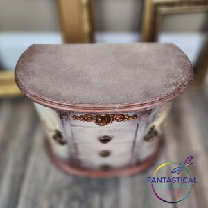 Davinci Jewelry Box Hand-painted Decoupage Bronze - Etsy