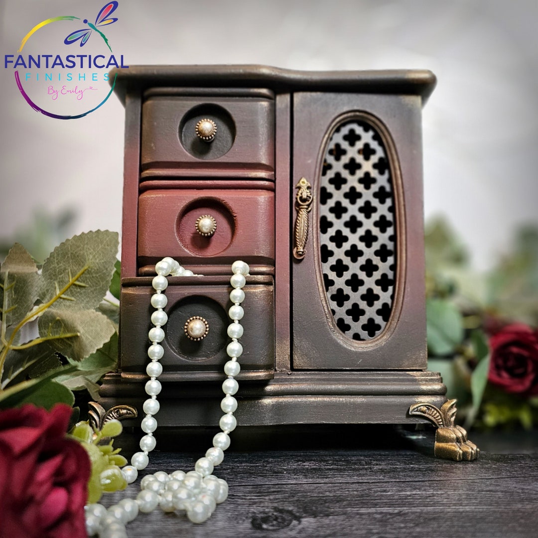 Gothic Jewelry Box | Vampire Box | Haunted Box | Decoupaged Box ...