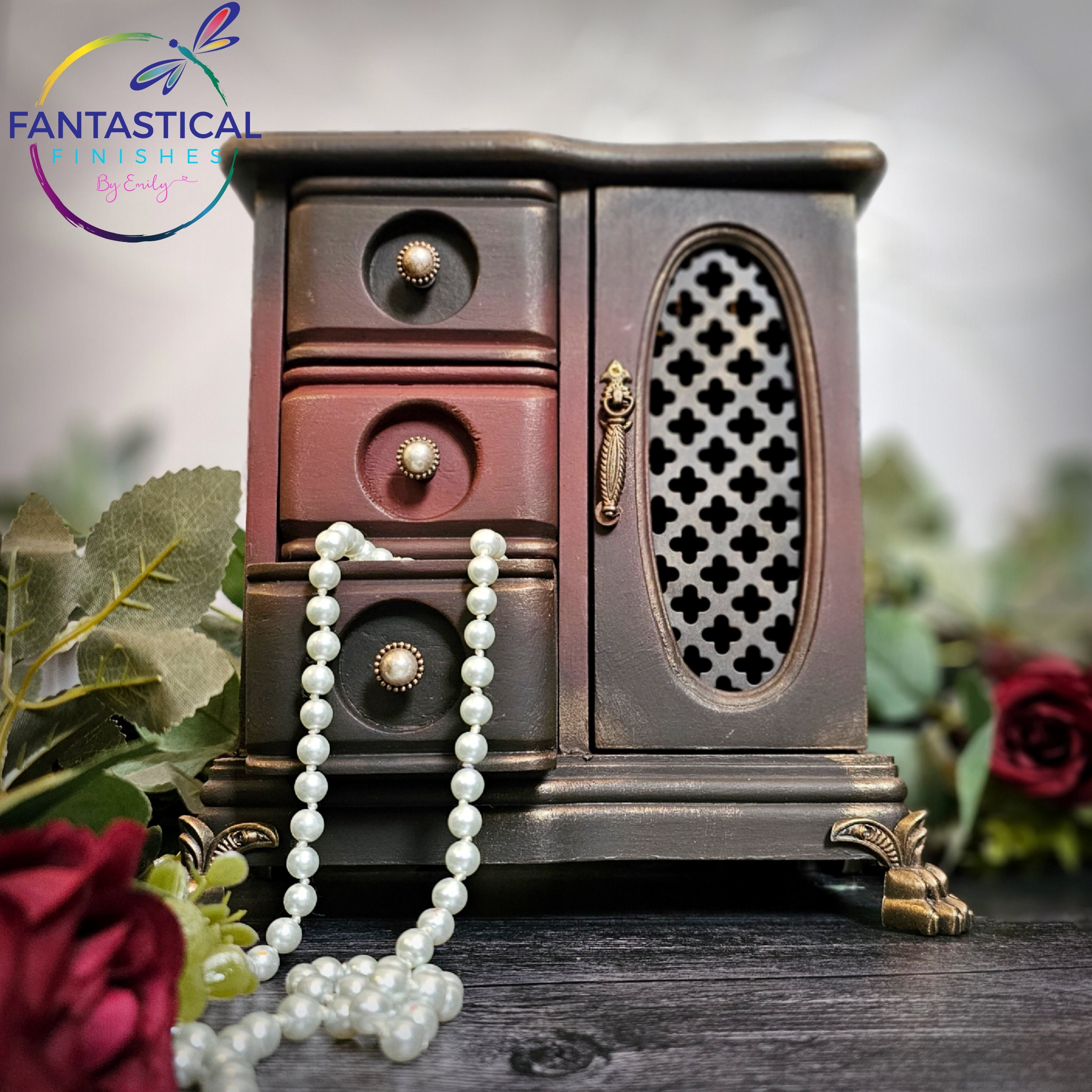 Gothic Jewelry Box | Vampire Box | Haunted Box | Decoupaged Box ...