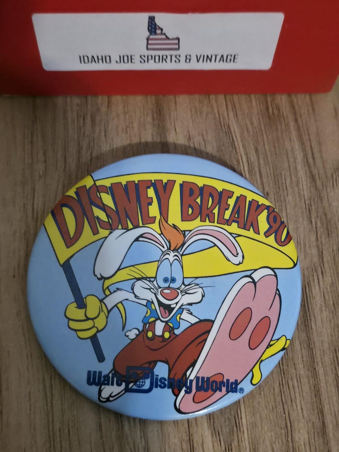 Disney Break '90 Roger Rabbit Walt Disney World Souvenir Button - Etsy