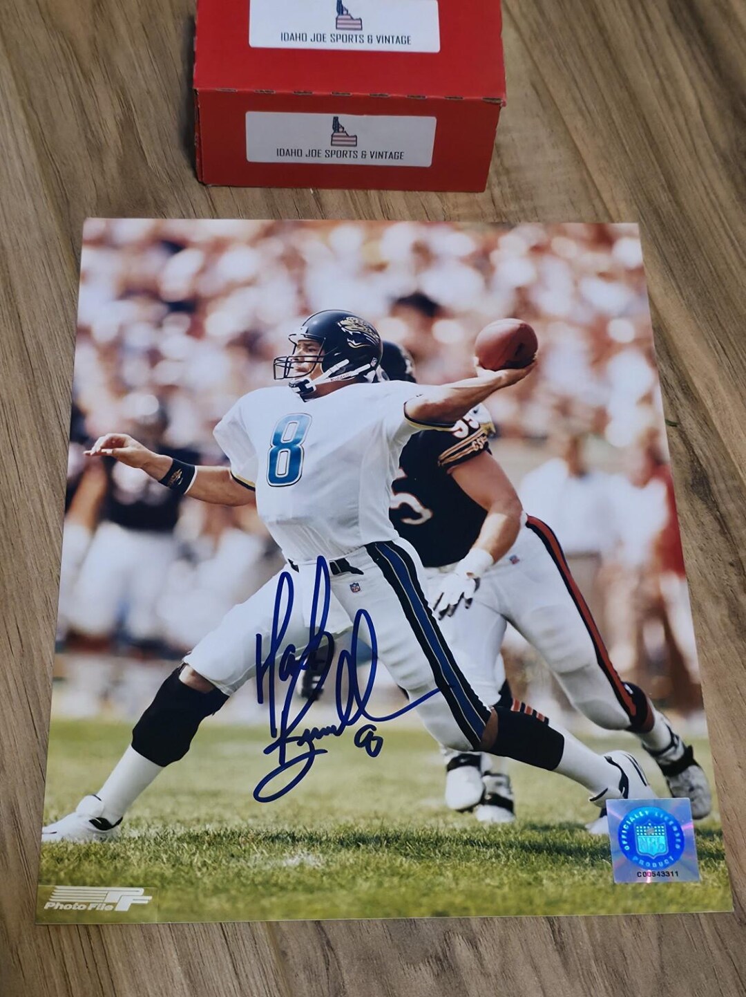 Vintage 1990s Mark Brunell Signed Jaguars NFL 8x10 Photo - (GSM ...