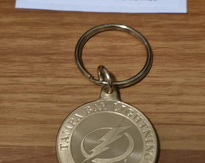 Tampa Bay Lightning 2021 NHL Stanley Cup Champions Gold Color Keychain ...