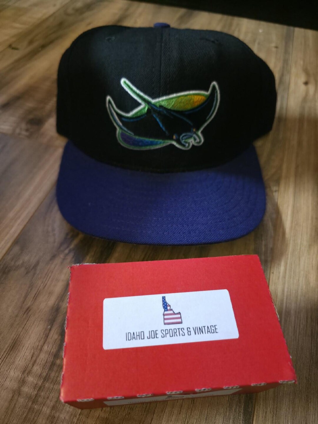 Vintage Tampa Bay Devil Rays Hat Cap Size 7 1/4 Black New Era 59fifty ...