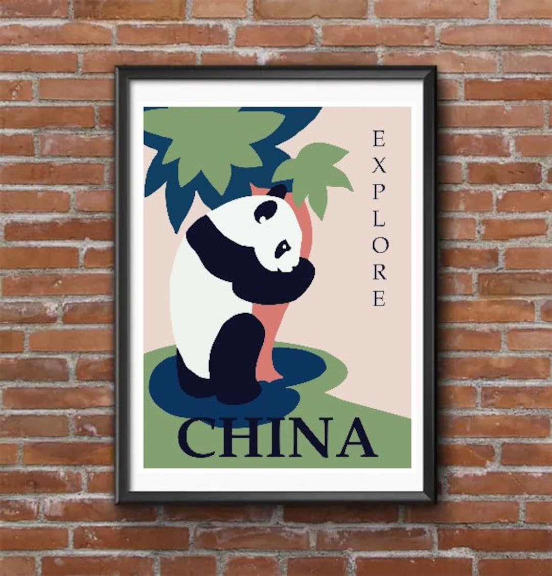 VINTAGE Travel China Poster - Etsy