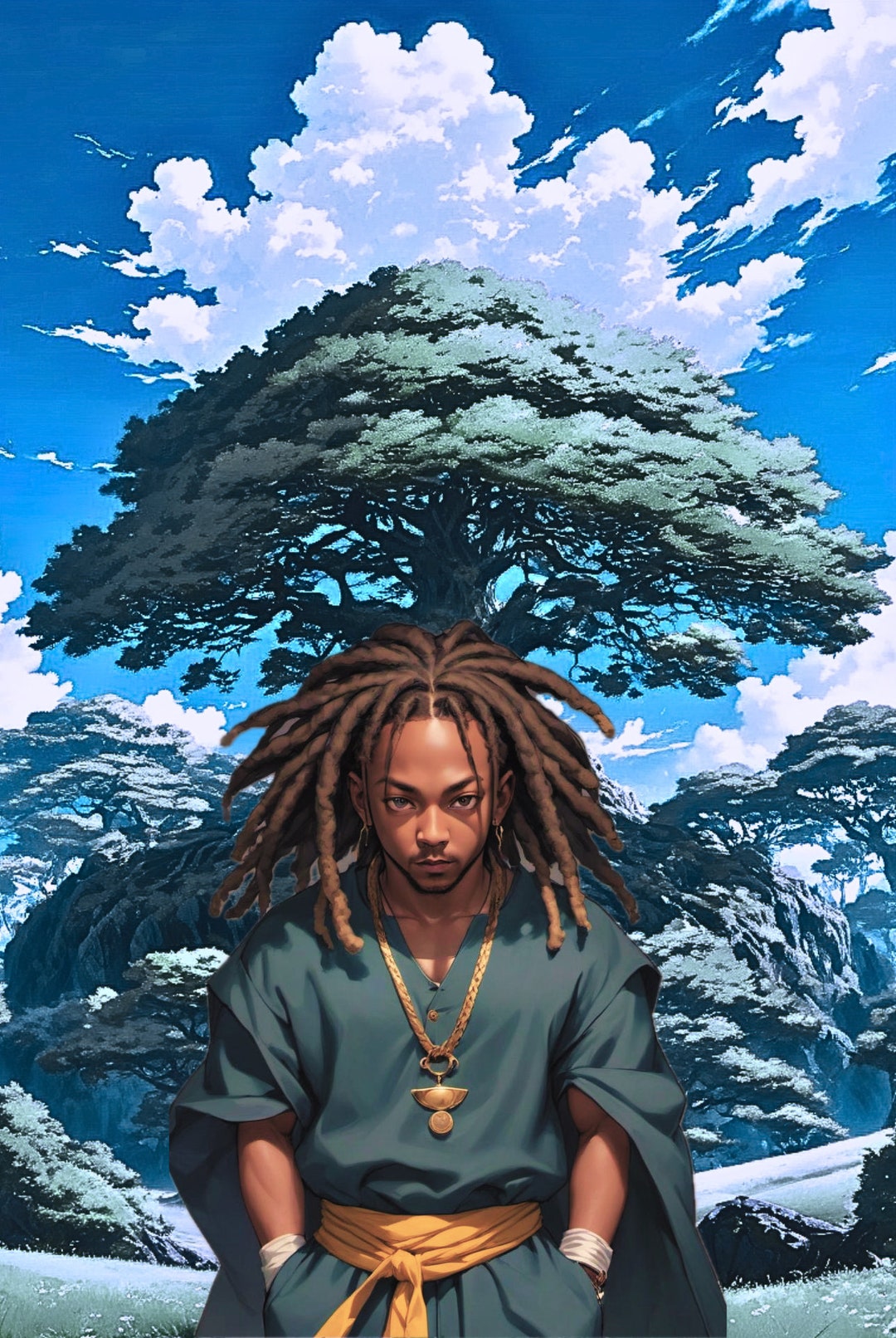 ANIME Kendrick Lamar Poster - Etsy UK
