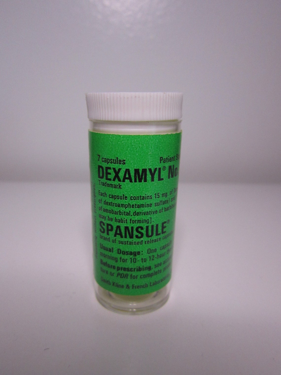 DEXAMYL Dextroamphetamine and Amobarbital Amytal Barbiturate | Etsy