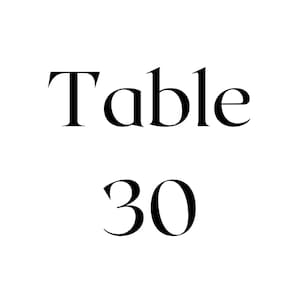 Printable Table Numbers - Etsy