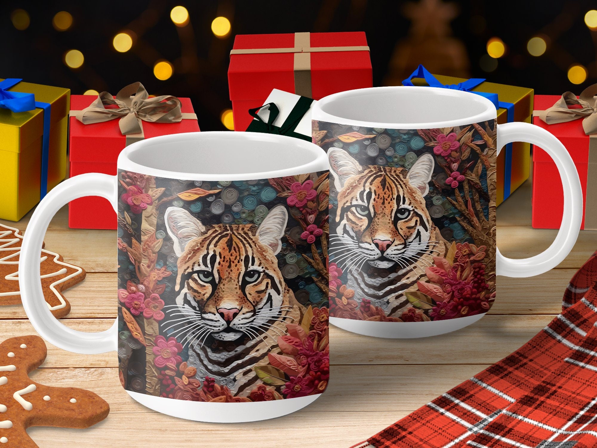 3D Ocelot Tumbler With Straw or Coffee Mugs or Gift for - Etsy