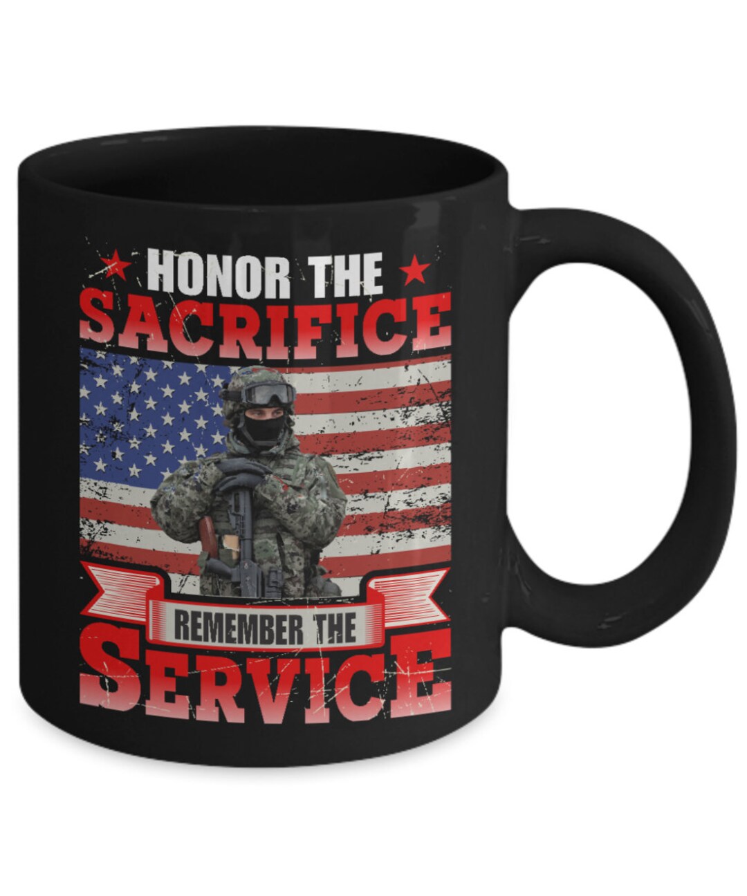 Honor the Sacrifice Remember the Service of a Veteran Coffee Mug - Etsy
