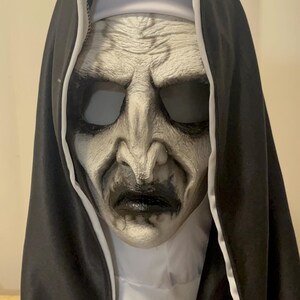 Monster Nun Mask Horror Cosplay Halloween Half Mask - Etsy