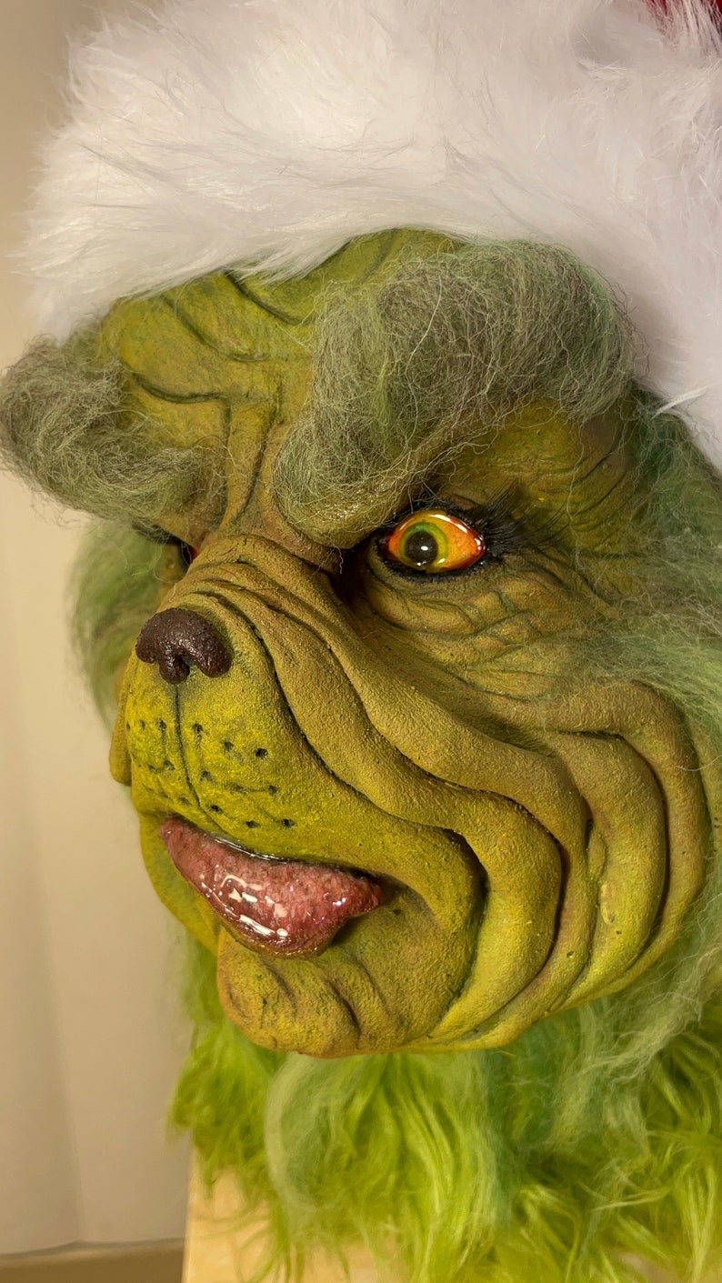 Grinch Inspired Movie-quality Jim Carrey Life-sized Display Bust - Etsy