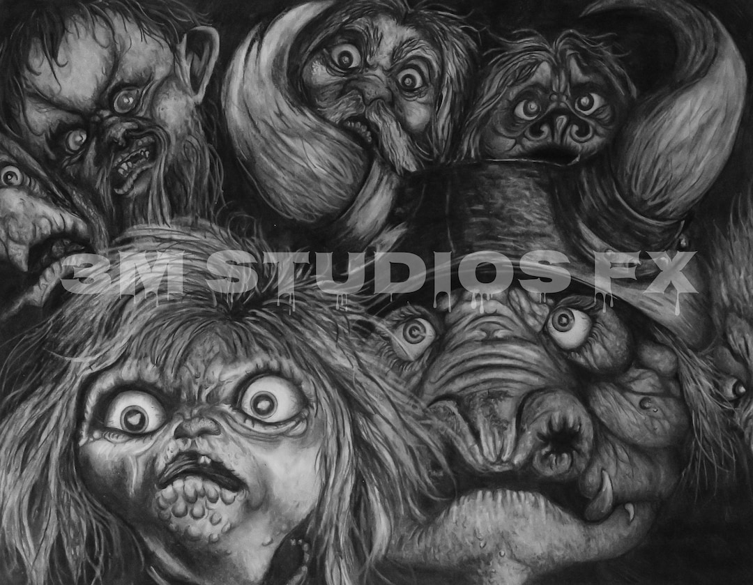 Labyrinth Inspired Goblins Drawing by 3mstudiosfx Limited Prints - Etsy