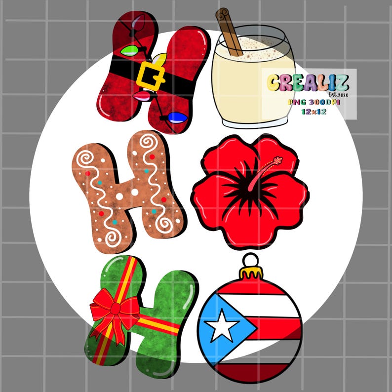 Ho Ho Ho PNG File/ Christmas/ Puerto Rico/ Navidad/ Sublimation - Etsy