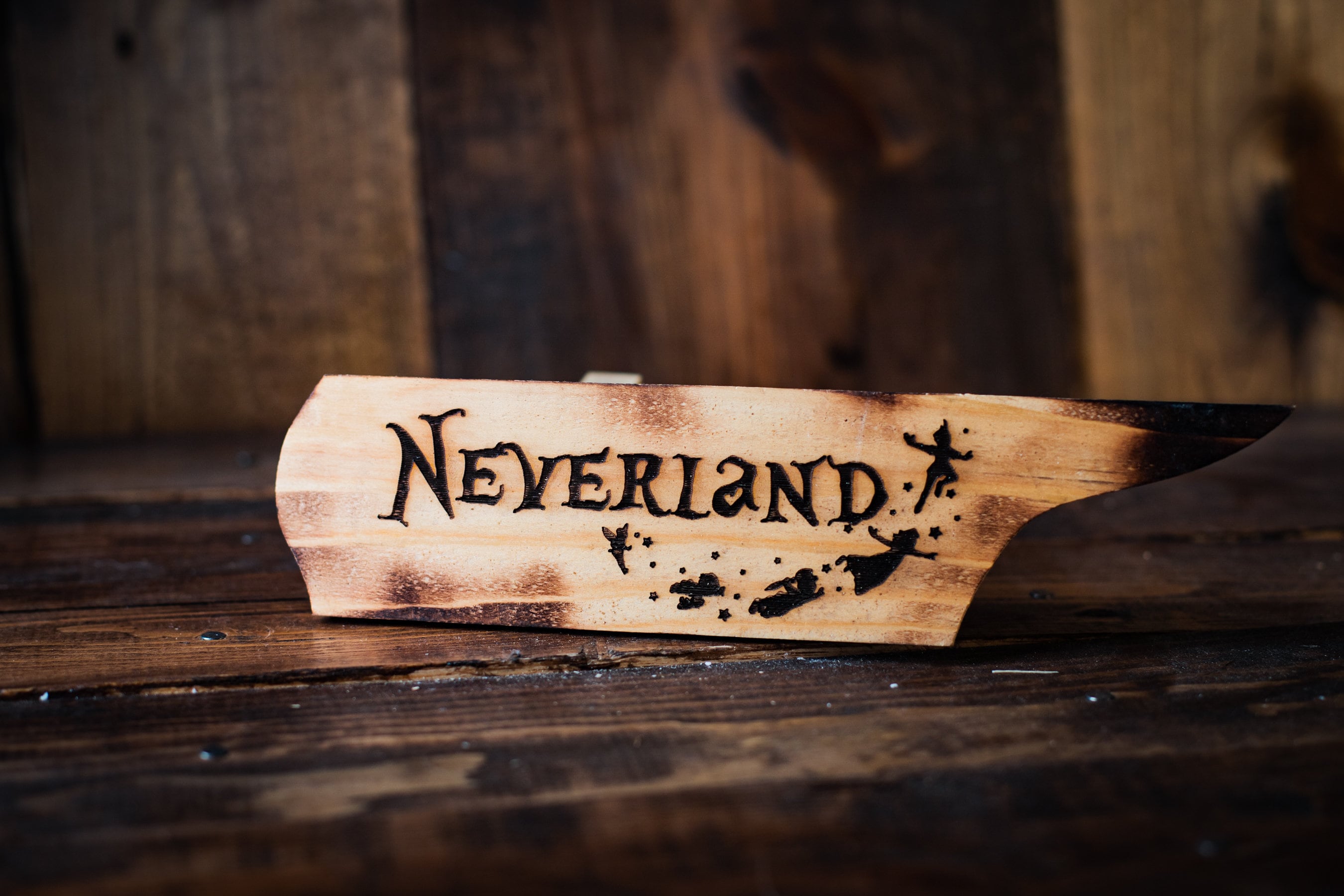 Neverland Laser Engraved Cedar Sign - Etsy