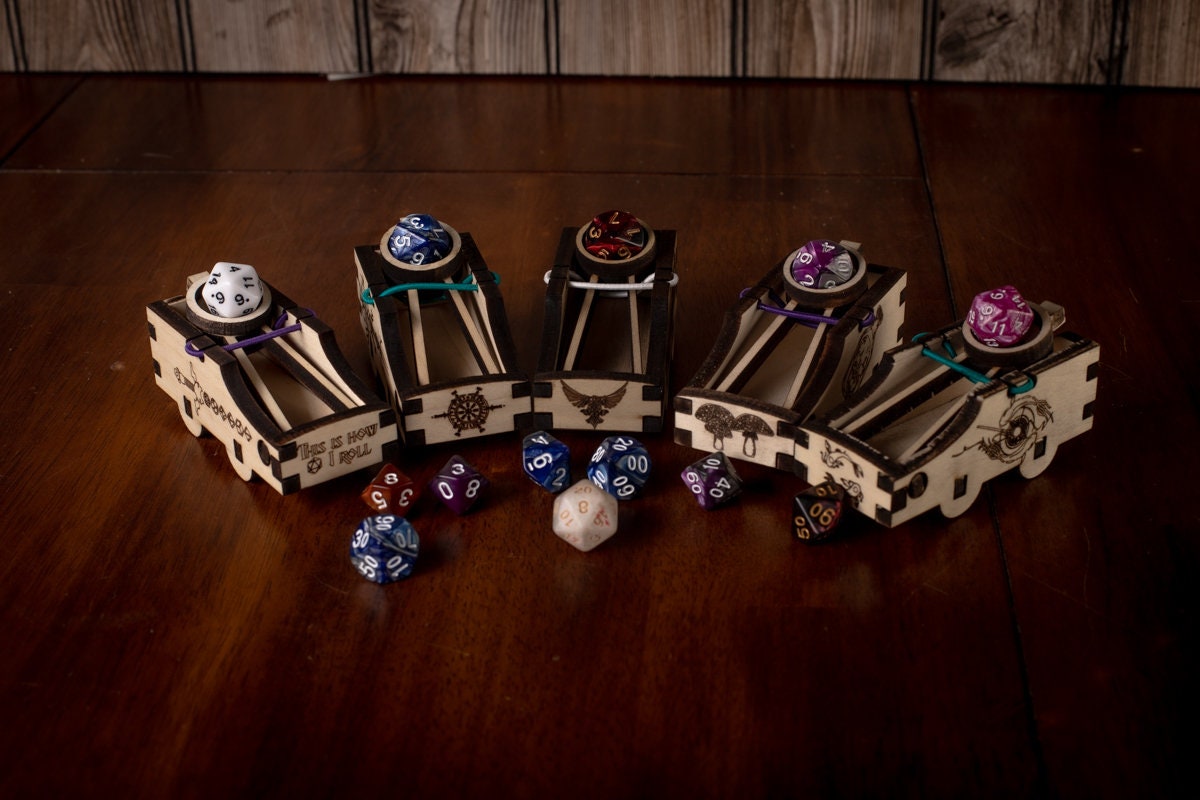 Wooden Dice-a-pult Siege Weapon - Etsy