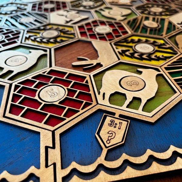 Catan Board Tiles - Etsy