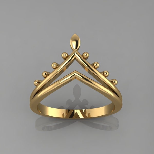 Gold Crown Ring - Etsy