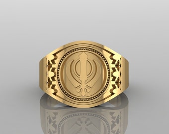 Khanda Ring - Etsy