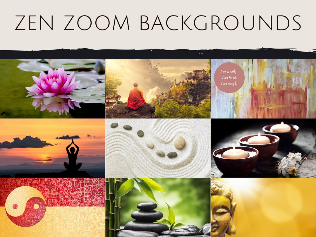 Zen Zoom Backgrounds Virtual Meeting Backdrops 9 - Etsy New Zealand