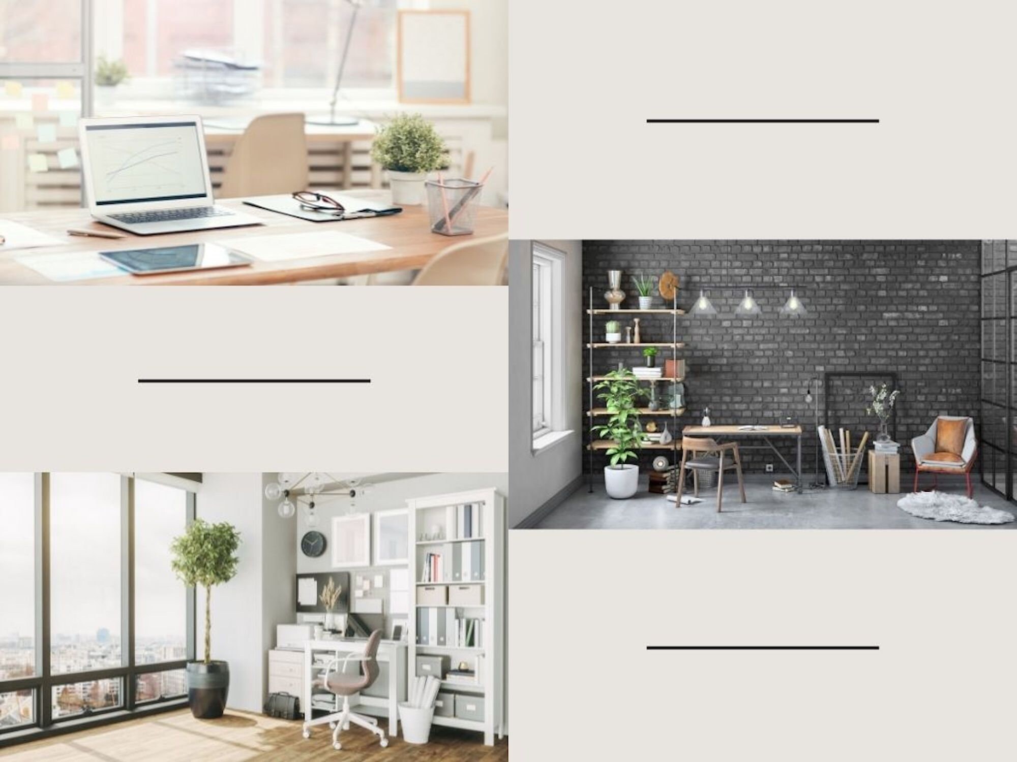 Modern Home Office Zoom Backgrounds Set 1 / Fondos de reunión - Etsy España