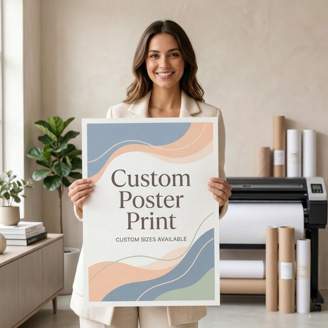 Custom Poster Print, Professional Wall Art, Upload Your Image, Bespoke ...