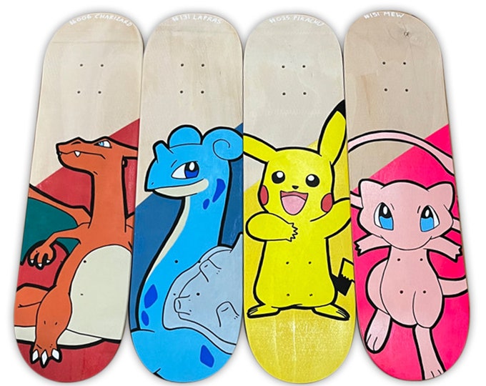 CUSTOM Pokemon Skateboard Deck - Etsy