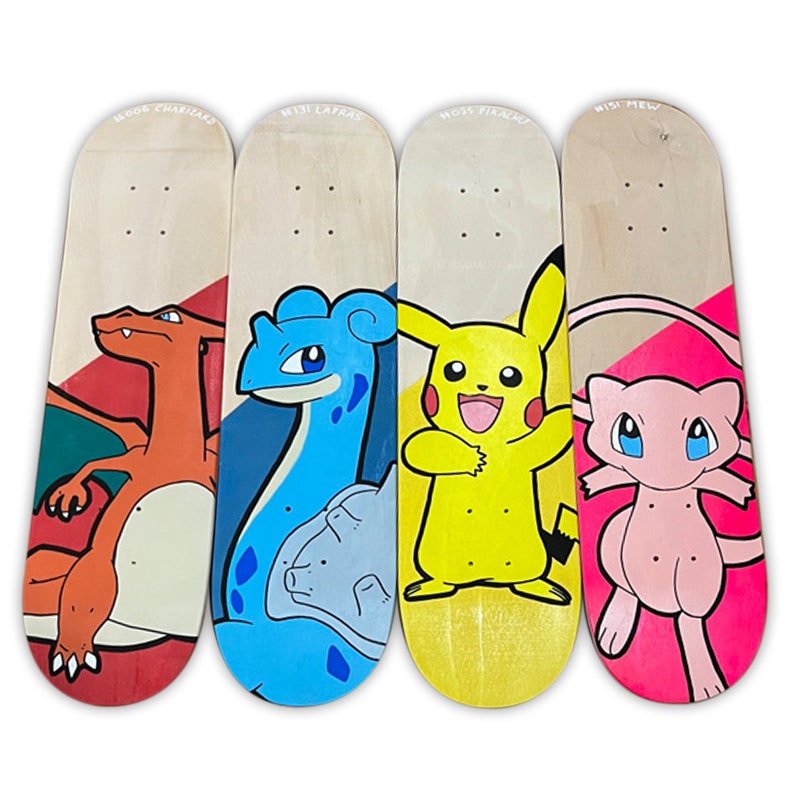 CUSTOM Pokemon Skateboard Deck - Etsy