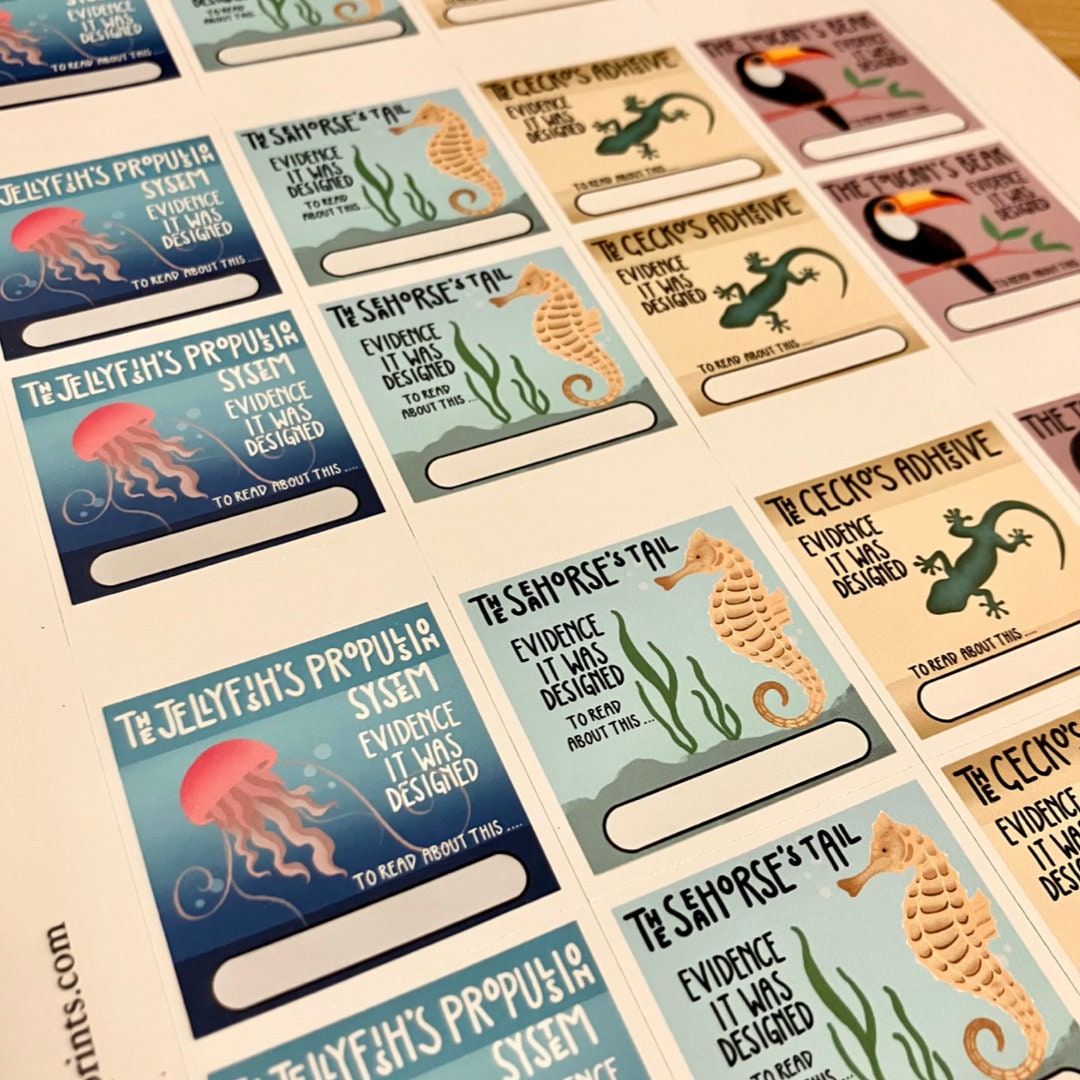 Evidence It Was Designed volume 1 72 Interactive Stickers - Etsy