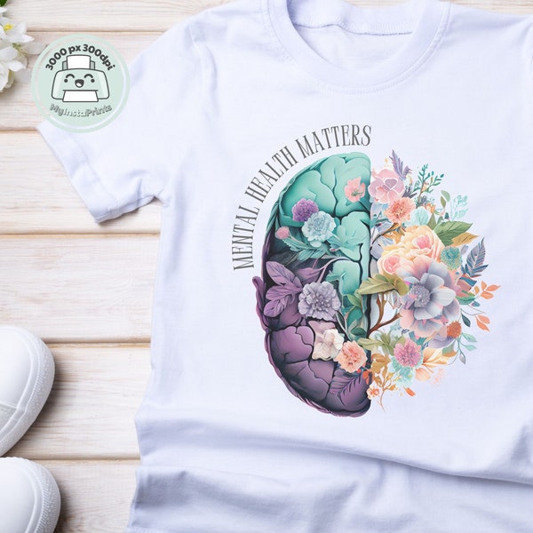 Brain Mental Health Matters Png - Etsy