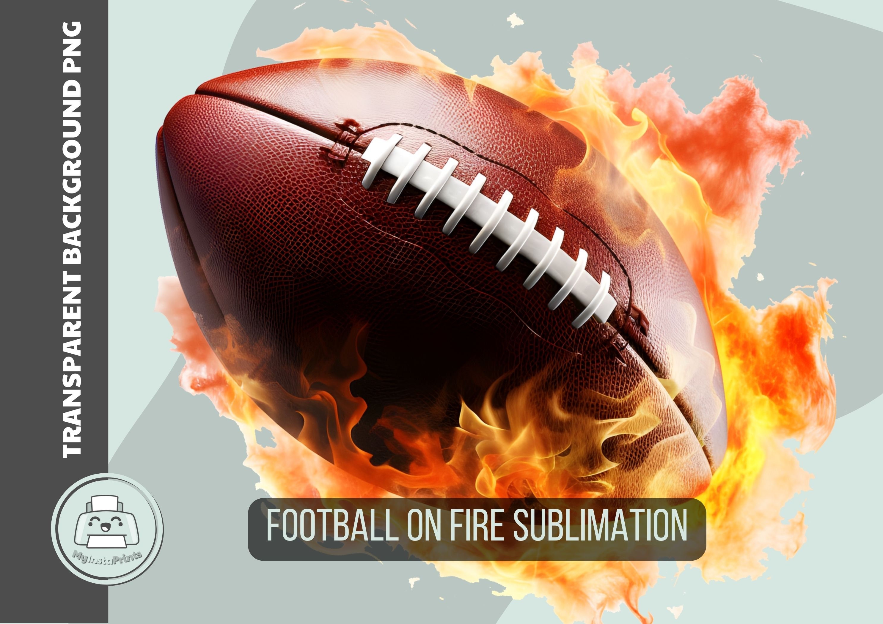 Football On Fire Png