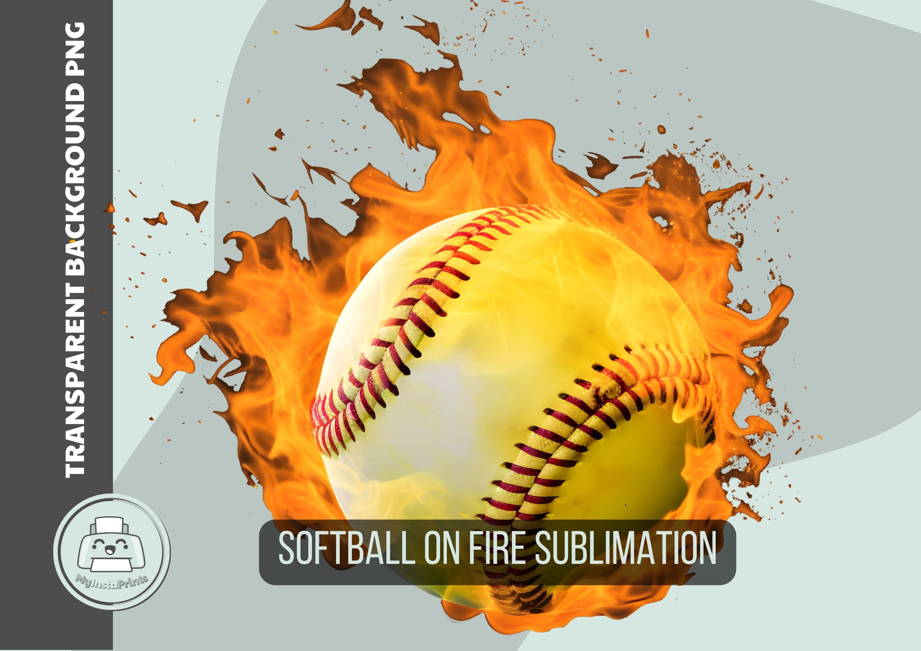 Flames Softball Logo