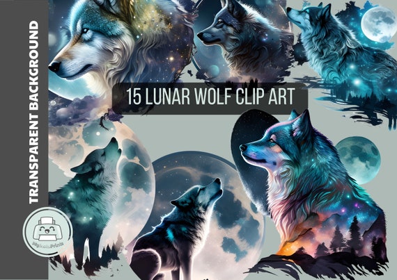 Wolf Moon Clip Art