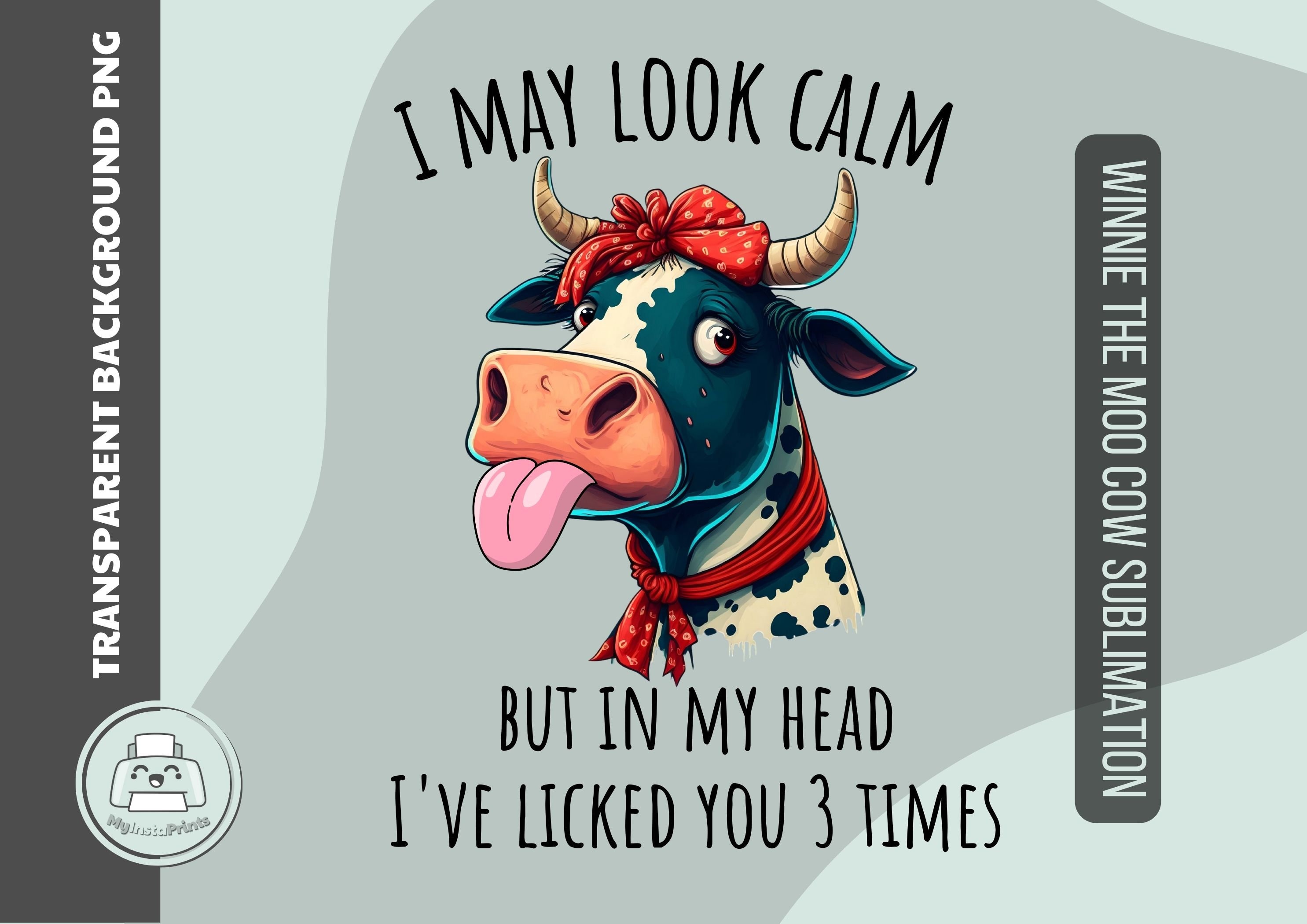 Funny Cow Png Funny Cow Sublimation Designs Downloads Cow - Etsy