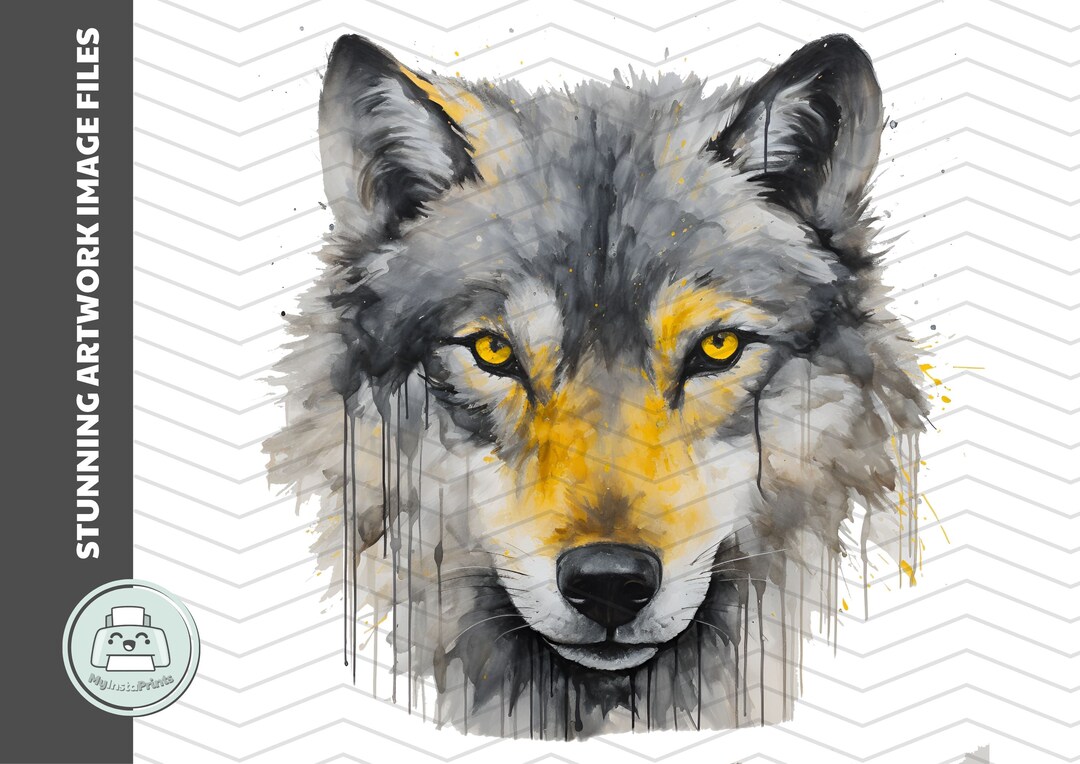 Yellow Eye Wolf Png Wolf Png Clip Art Png Transparent - Etsy
