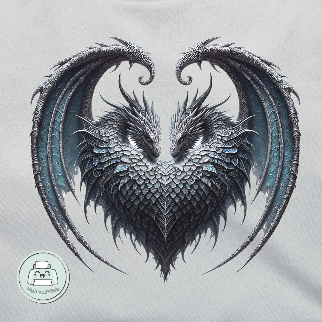 Dragon Heart Png 3D Fantasy Heart Sublimation Witchy Heart - Etsy