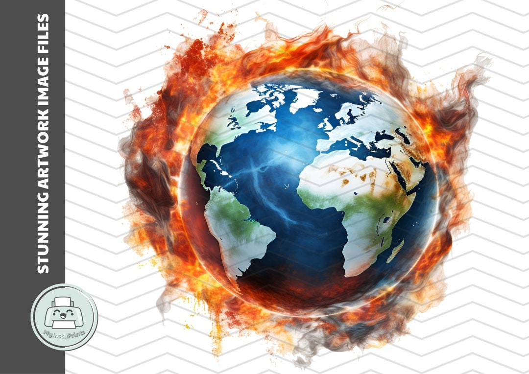 World on Fire Png Earth on Fire Png Planet on Fire Png in Flames World ...