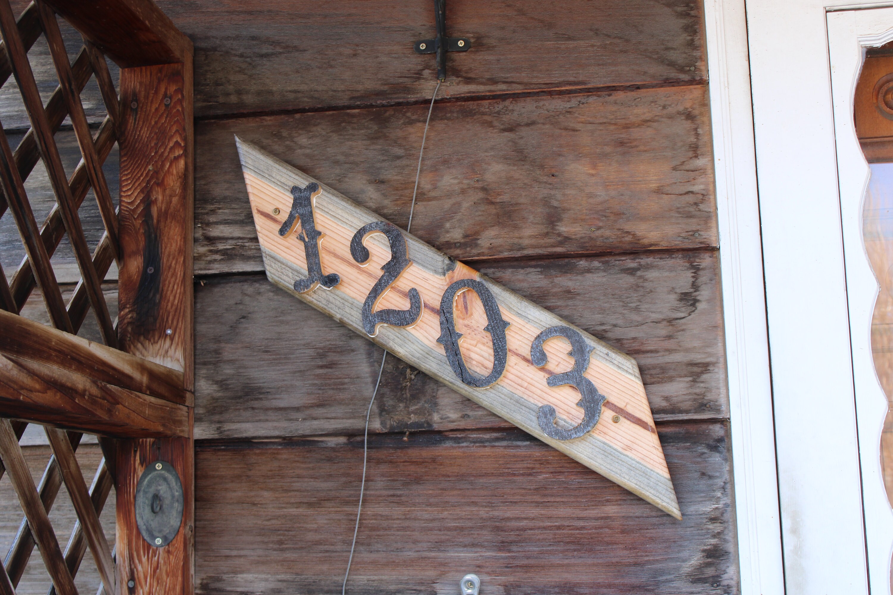 Rustic Custom Address Sign Handcrafted From Authentic Wyoming Snow ...