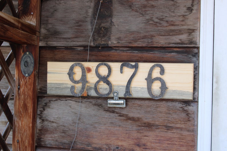 Rustic Custom Address Sign Handcrafted From Authentic Wyoming Snow ...
