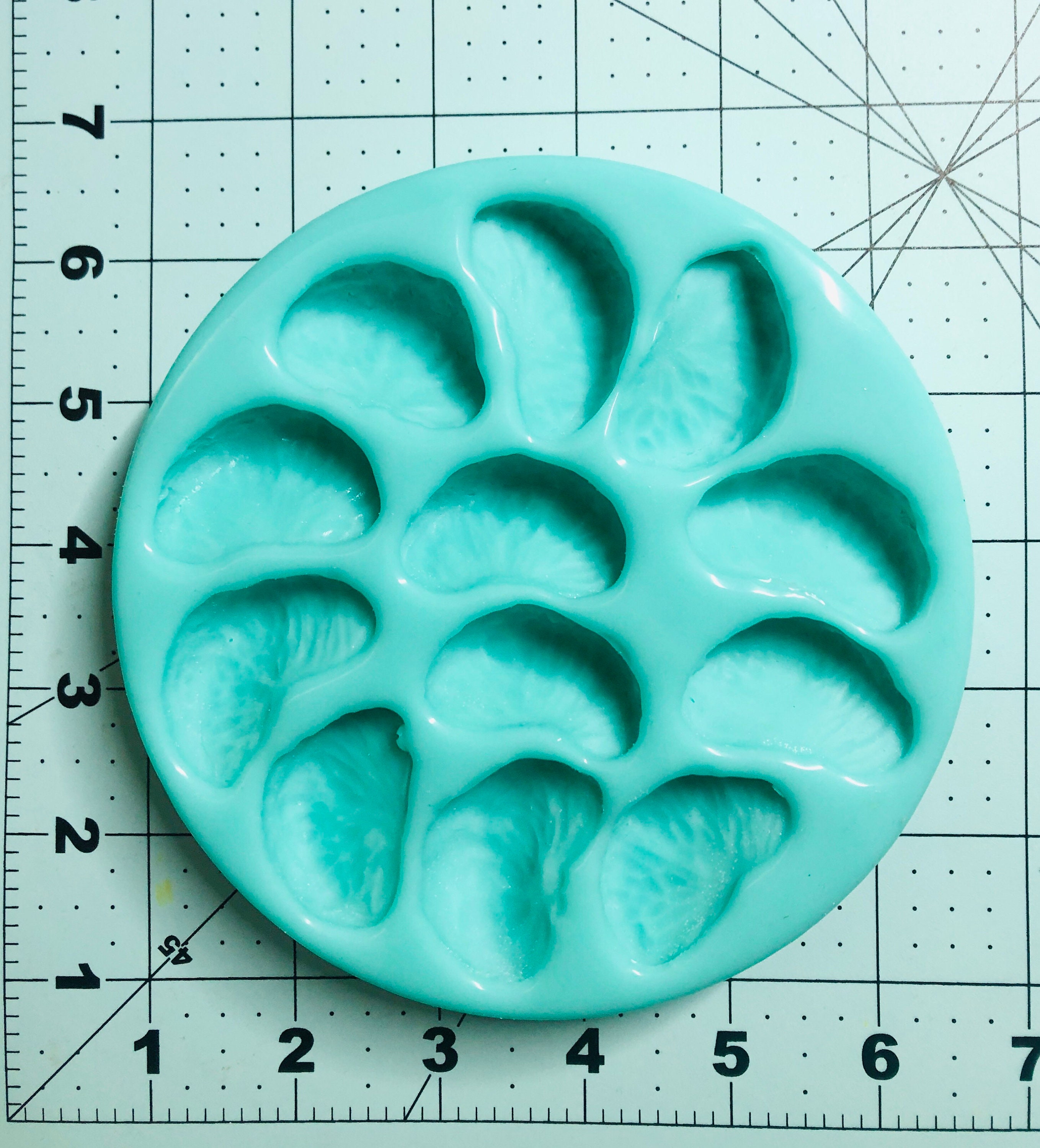 12pc Mandarin Citrus Silicone Mold. Tangerine Orange Silicone - Etsy