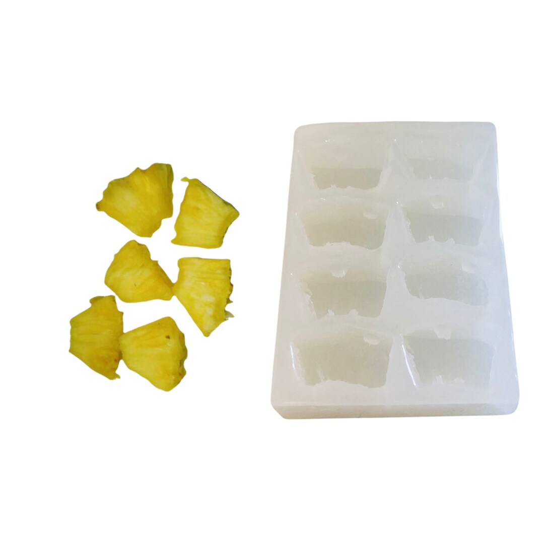 Pineapple Chunks Tidbits Silicone for Wax Melts | Candles |soap| Resin ...