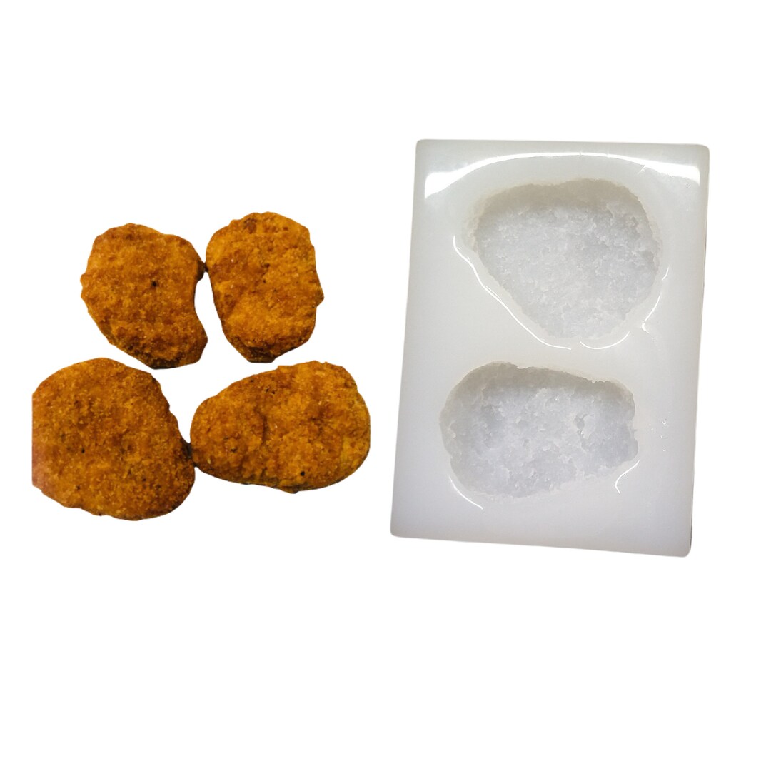 Chicken Nuggets Silicone Mold. Embeds for Wax | Soap Mold | Polymer ...