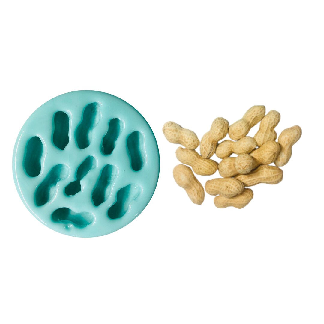 10pc Shelled Peanuts Silicone Mold Realistic Peanuts Food Shaped Mold ...