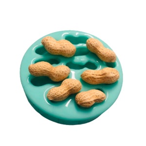 10pc Shelled Peanuts Silicone Mold Realistic Peanuts Food Shaped Mold ...