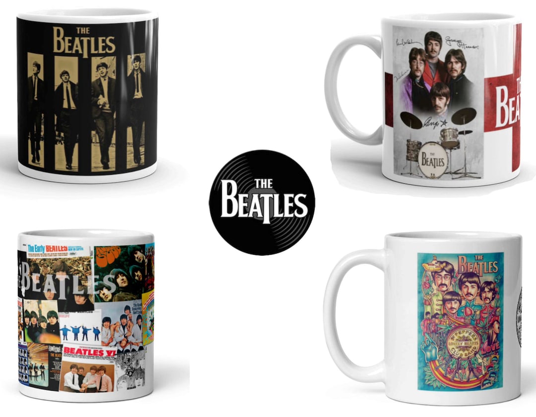The Beatles Mug Set, the Beatles Mugs, Beatles Collection Mugs - Etsy