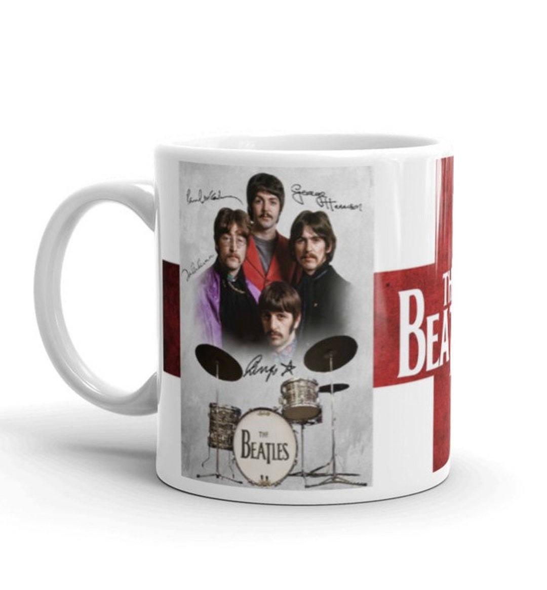 The Beatles Mug With Signatures | the Beatles Coffee Mug - Etsy
