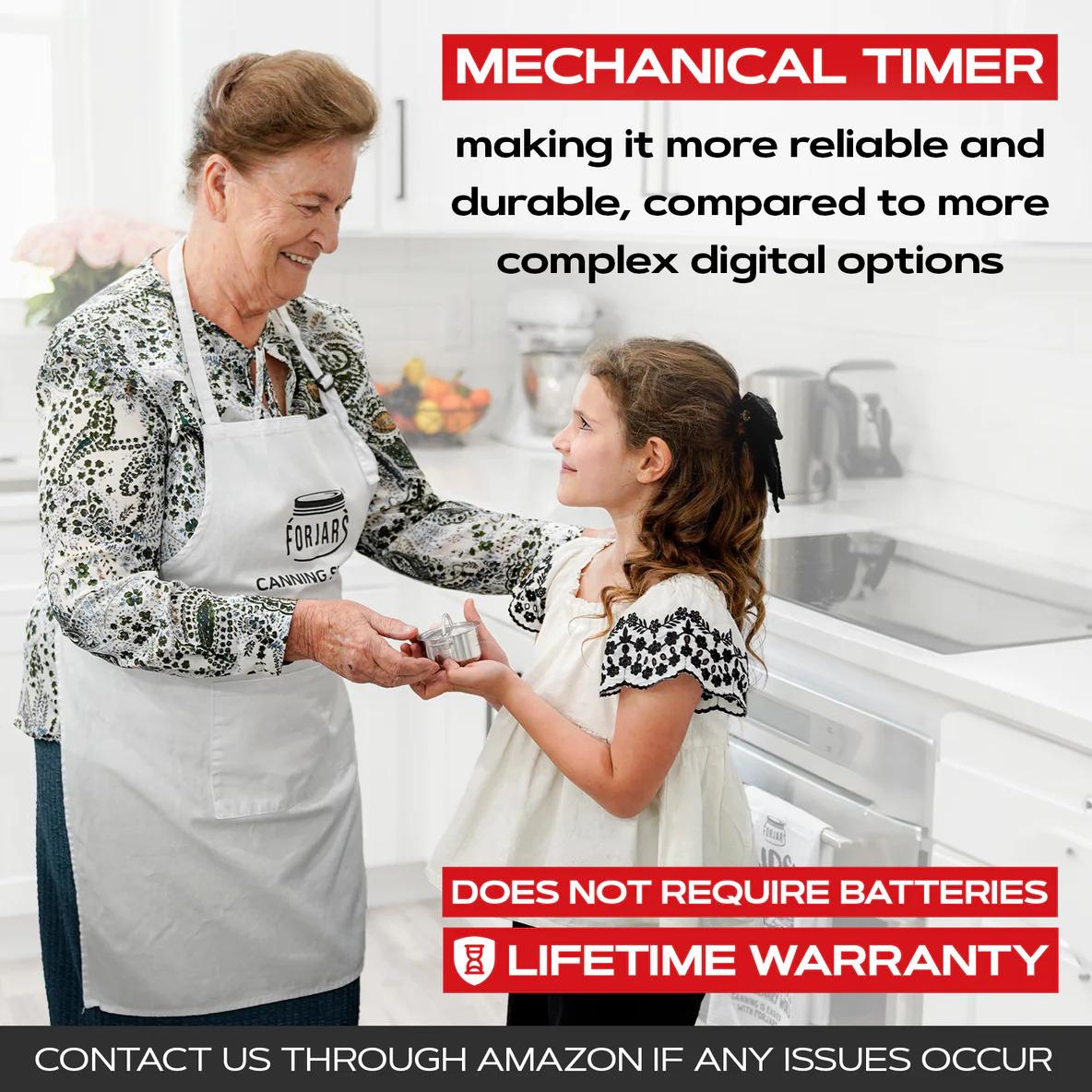 FORJARS® Mechanical Kitchen Timer-for Cooking Wind Up-manual Timers 60 ...